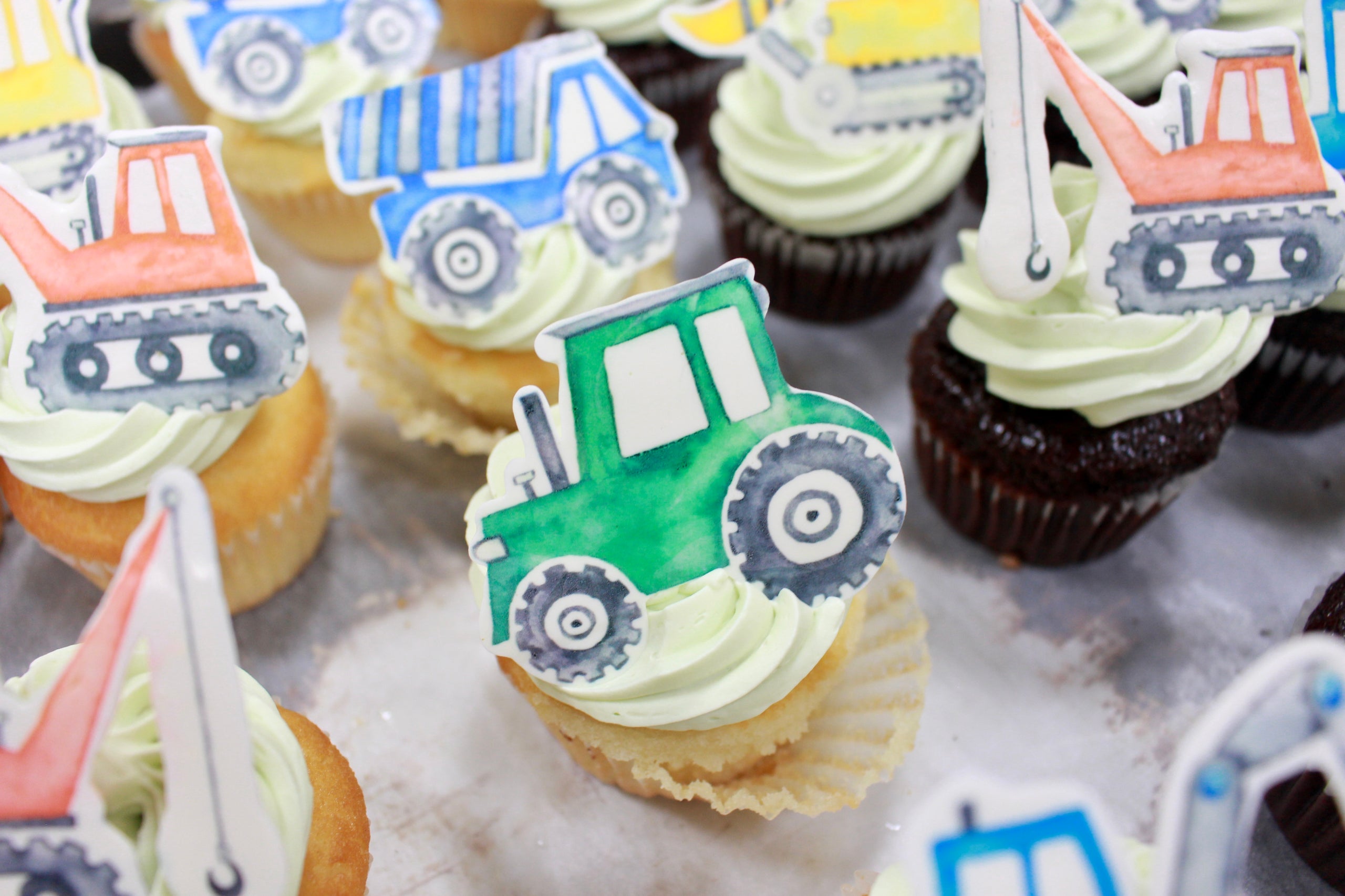 Tractor Cupcakes | Colie's Cakes & Pastries, LLC